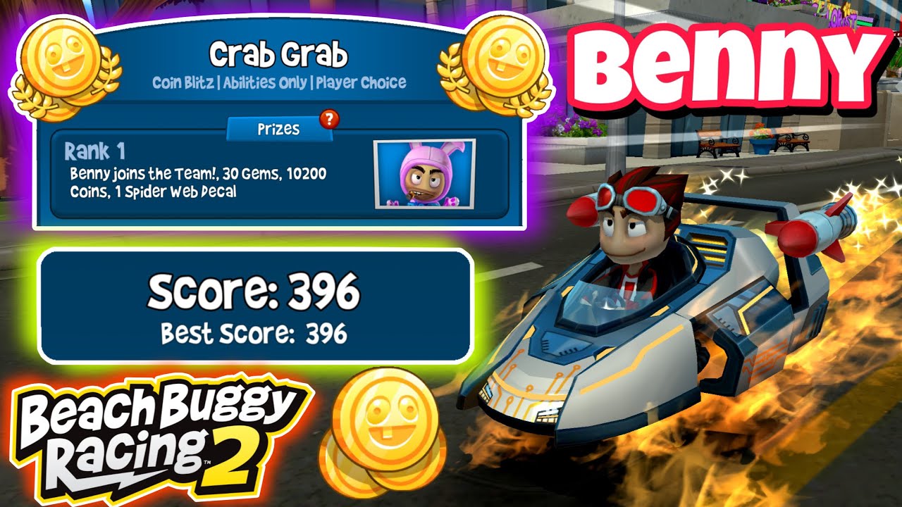 Crab Grab 🦀| Benny 🐰Prize | Basilisk🔭+ Rez🔥| Beach Buggy Racing 2 🏖🏁 ...