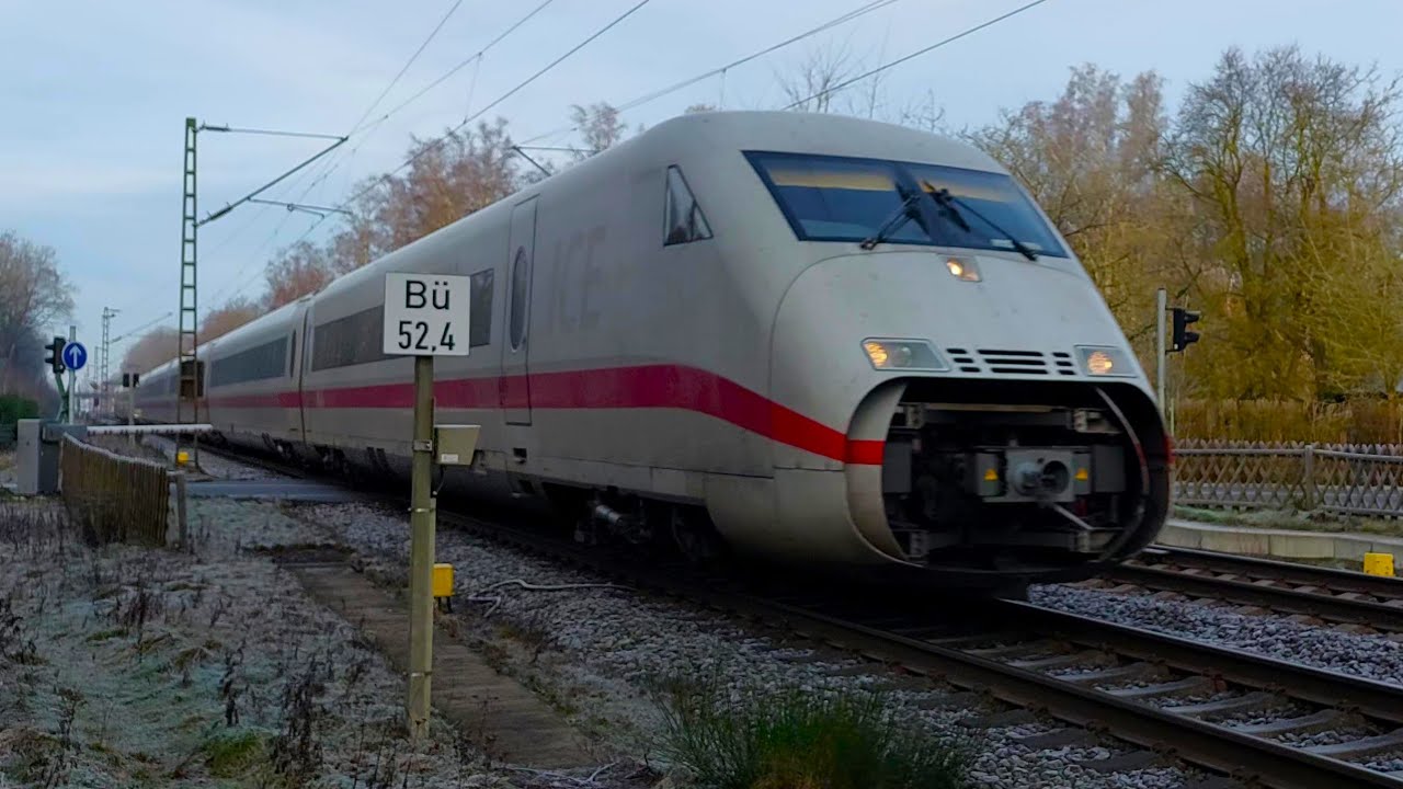 Züge: ICE's und Vectrons bei eisiger Temperatur! - Trains ICE's and ...
