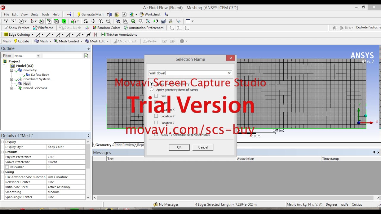 Ansys Tutorial Meshing And Named Section Part 2 Youtube 8988