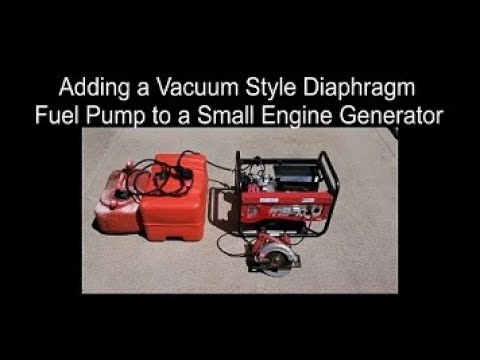 8 - How to Add a Vacuum Style Diaphragm Fuel Pump to a Small Engine ...