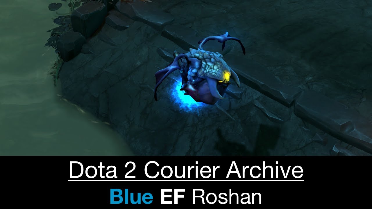 Dota 2 Courier: Unusual Roshan (Ethereal Flame - 0 151 206 Blue) - YouTube