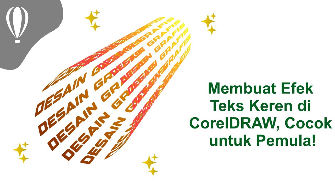 Membuat Efek Teks Keren di CorelDRAW Cocok untuk Pemula - YouTube