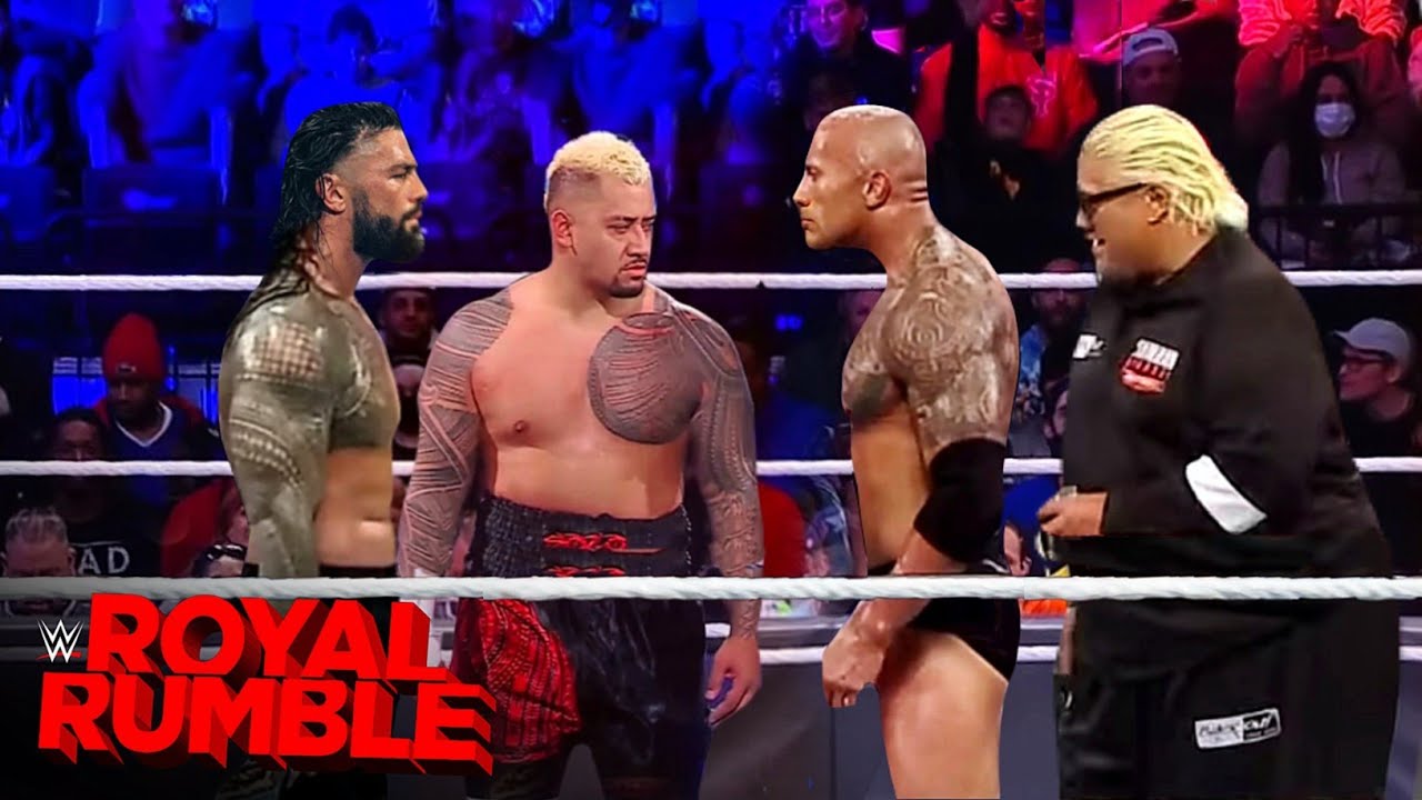 FULL MATCH — Roman Reigns & Solo Sikoa Vs. The Rock & Rikishi : (WWE ...