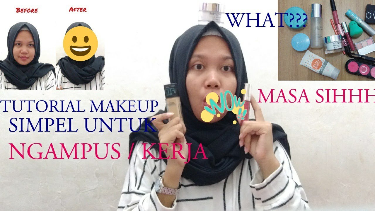 Tutorial Makeup untuk Kuliah dan Kerja - YouTube