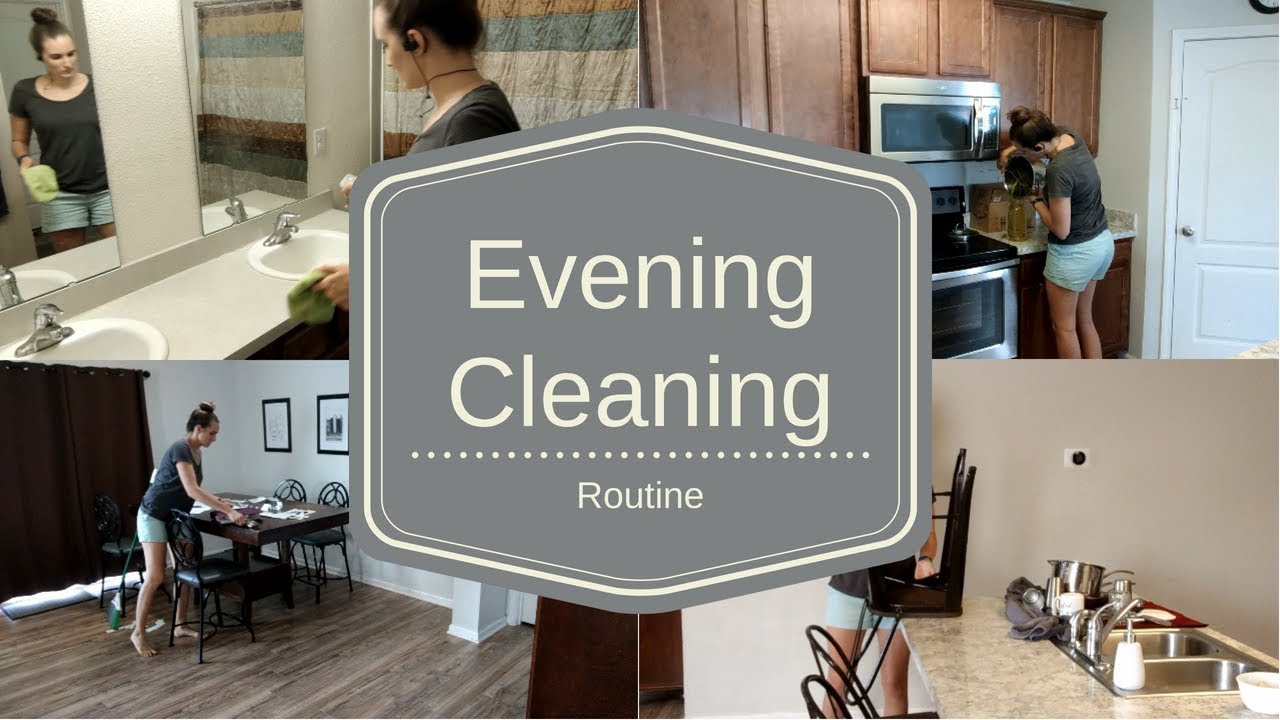 Evening SPEED CLEANING Routine CLEAN WITH ME - YouTube