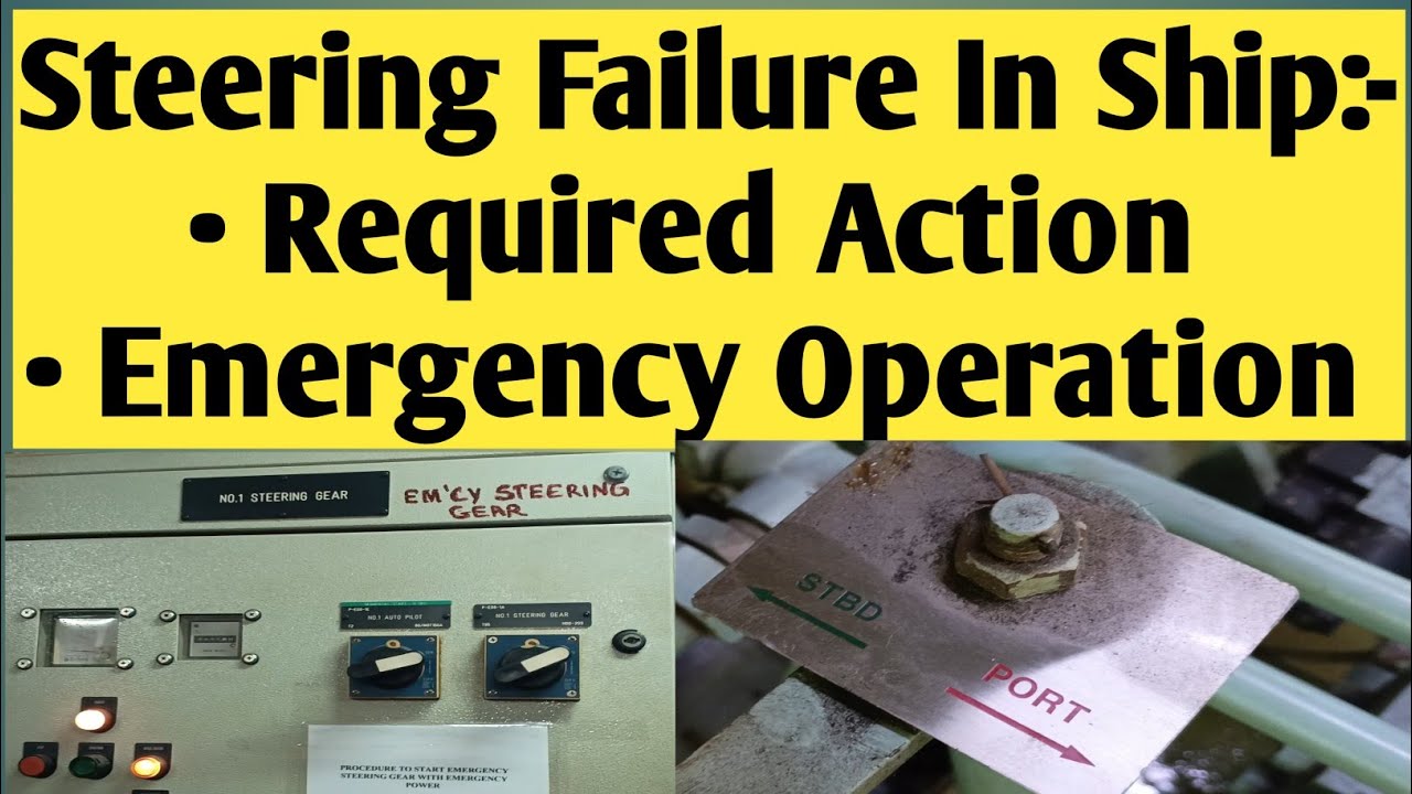 Steering Failure In Ship Action And Operation | Emergency Steering ...