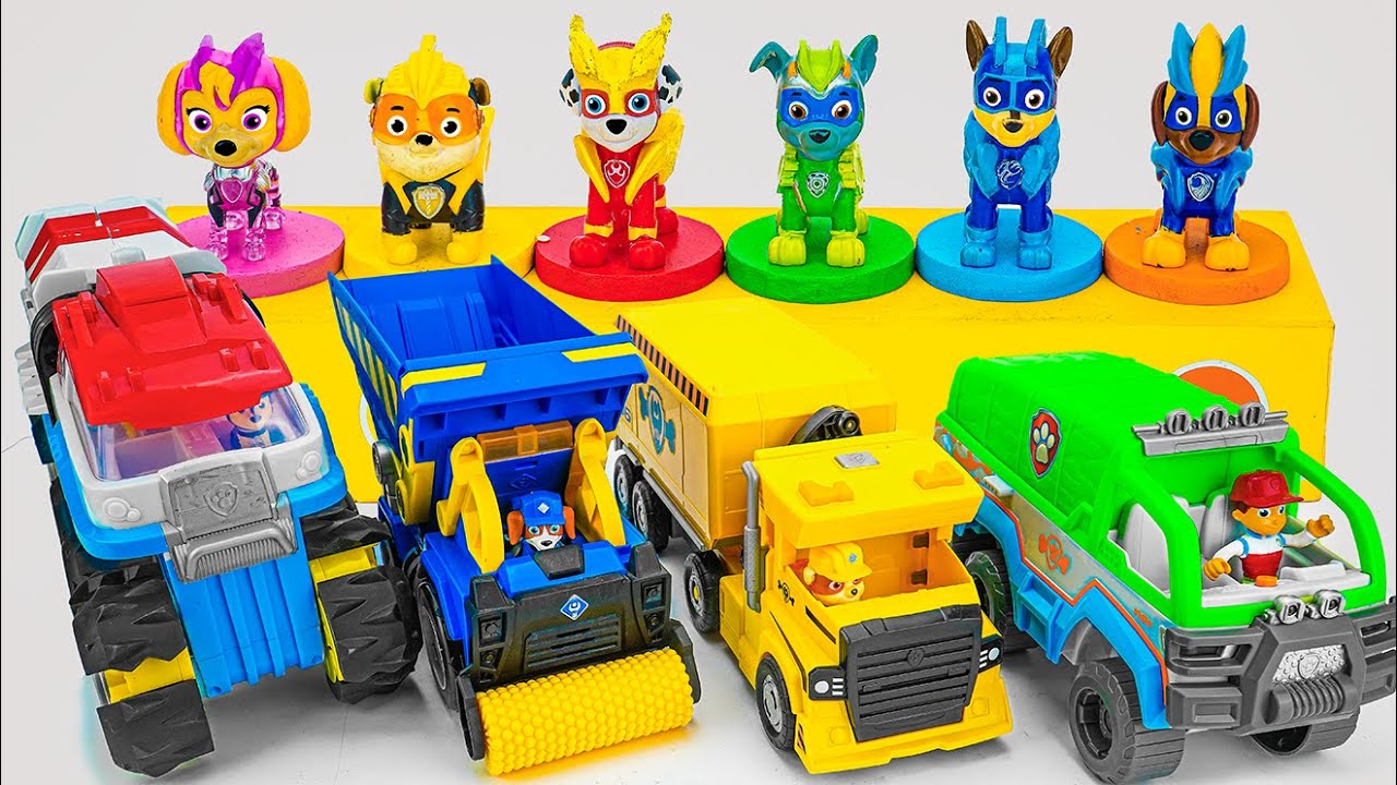 Paw Patrol Toy Collection ASMR | Rubble Crew Bark Yard Deluxe Dump ...