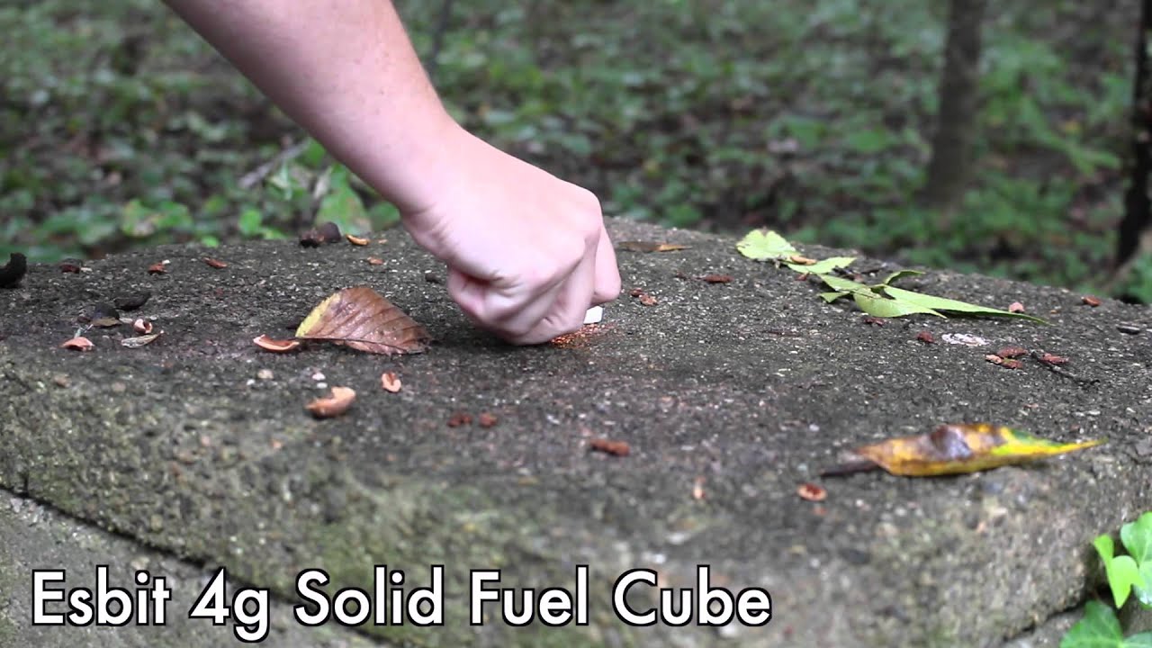 Esbit 4g Hexamine Solid Fuel Cube - Burn Test by 5col Survival Supply ...