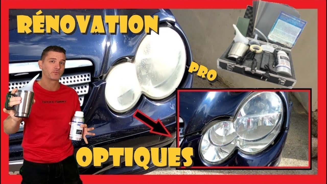 "TUTO" Rénovation Optiques De Phares Méthode PRO (Polymérisation)👌 ...