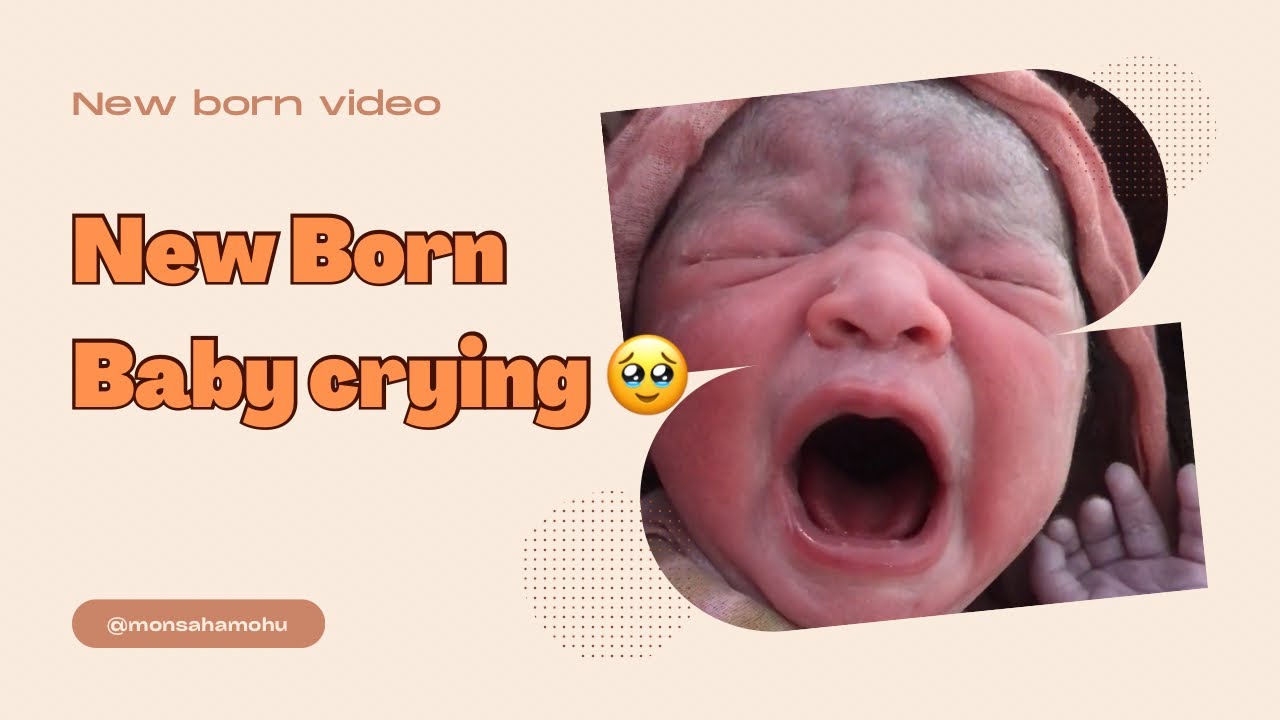 Newborn Baby’s First Cry After Birth | Heartwarming One-Minute-Old ...