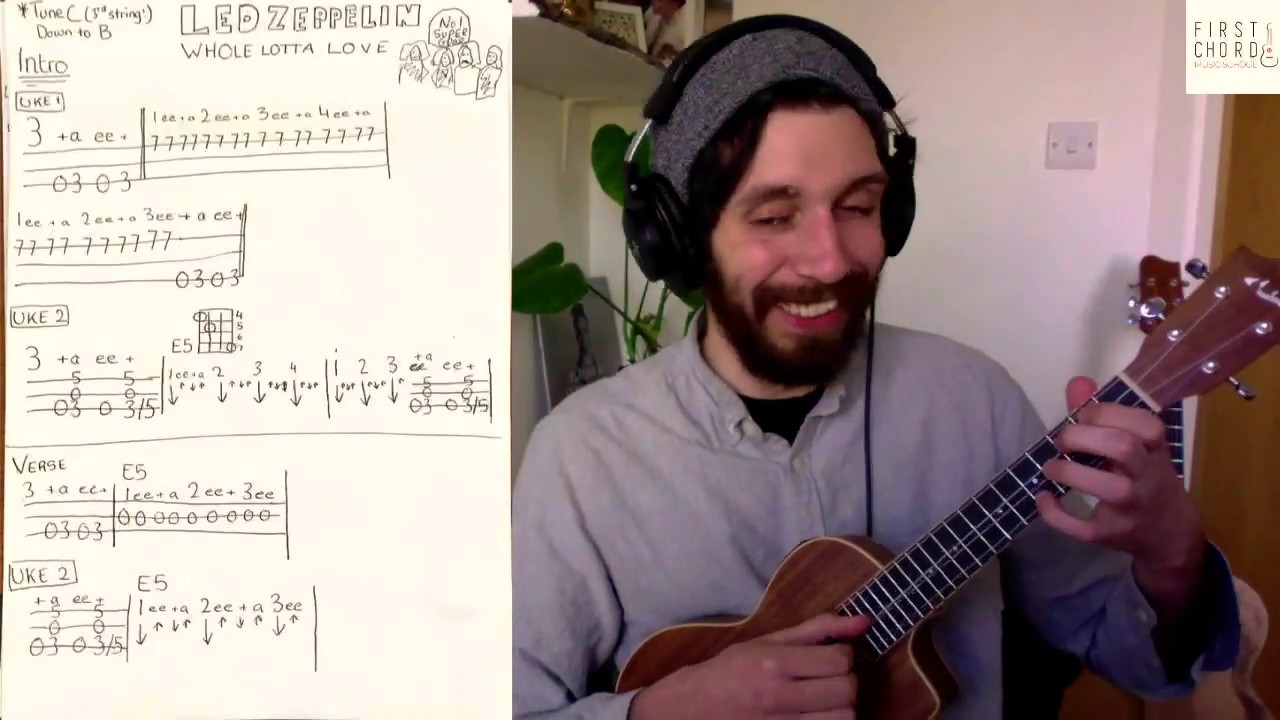 Whole Lotta Love :: Led Zeppelin (Ukulele Lesson) - YouTube