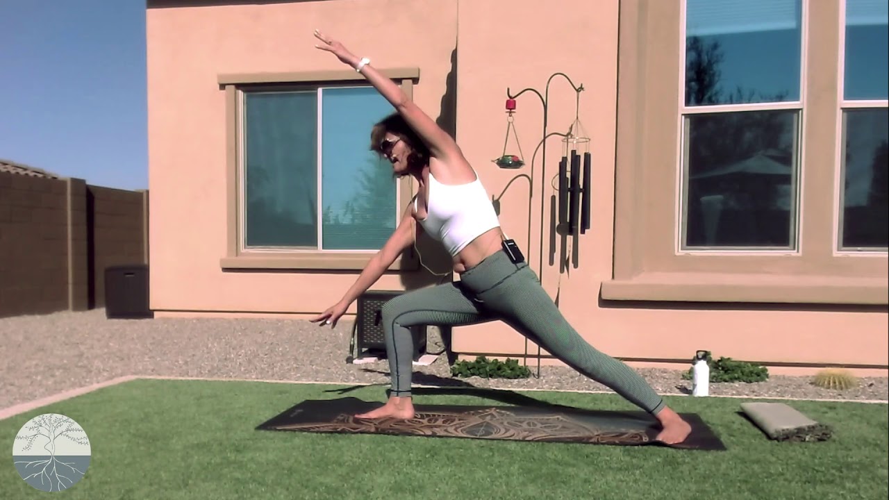 Yoga Poolside - Rooted Yoga for Beginners and All Levels - YouTube