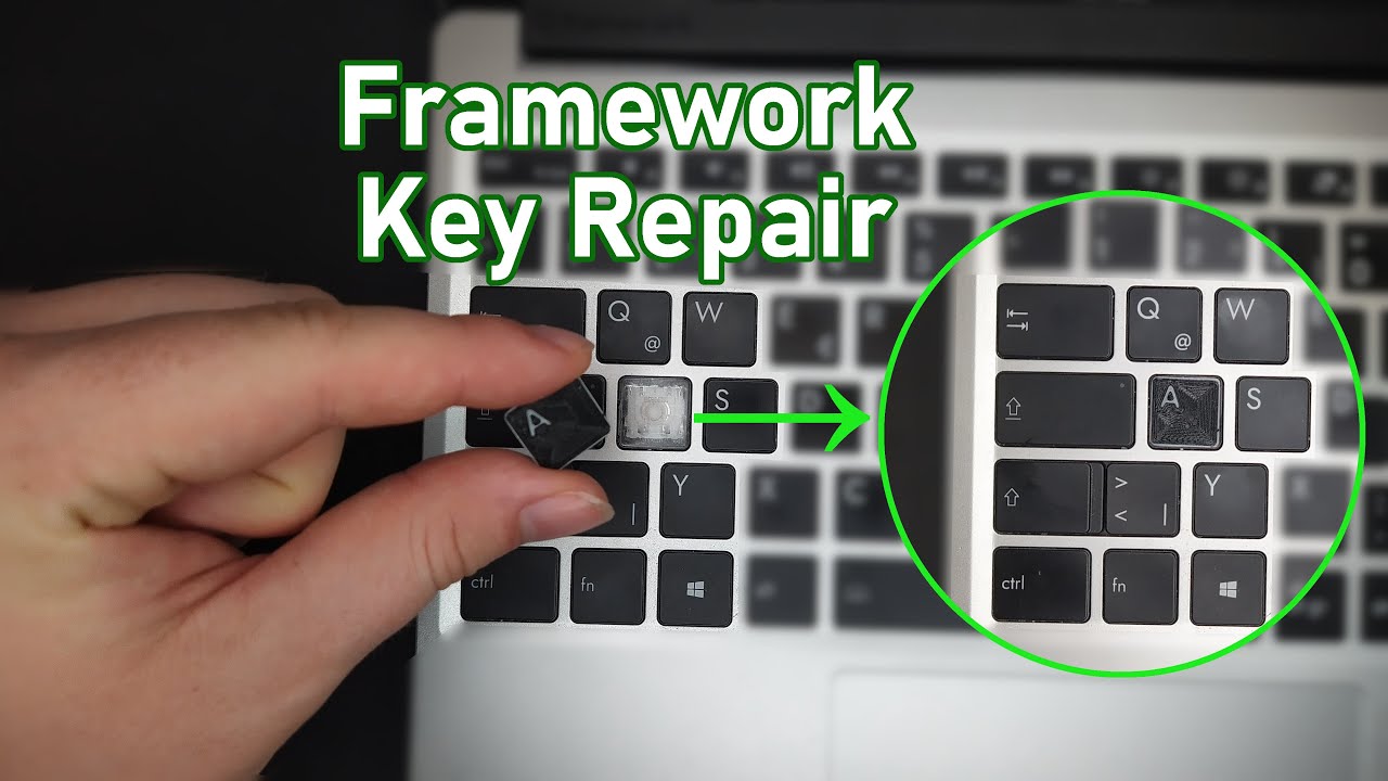 Framework 13 Keycap Repair (3D Printed Cover) - YouTube