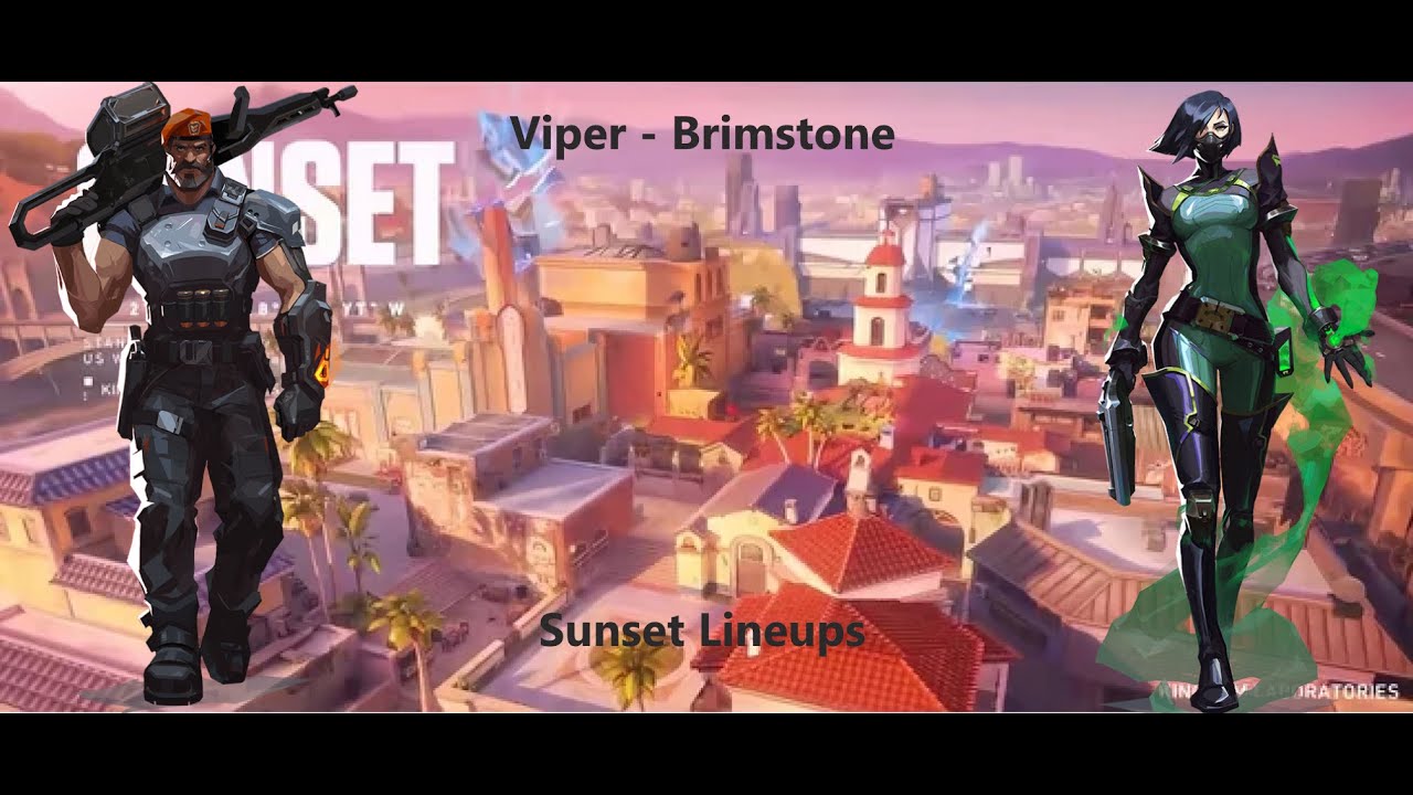 Sunset Valorant Lineups for Brimstone and Viper #valorant #sunset - YouTube