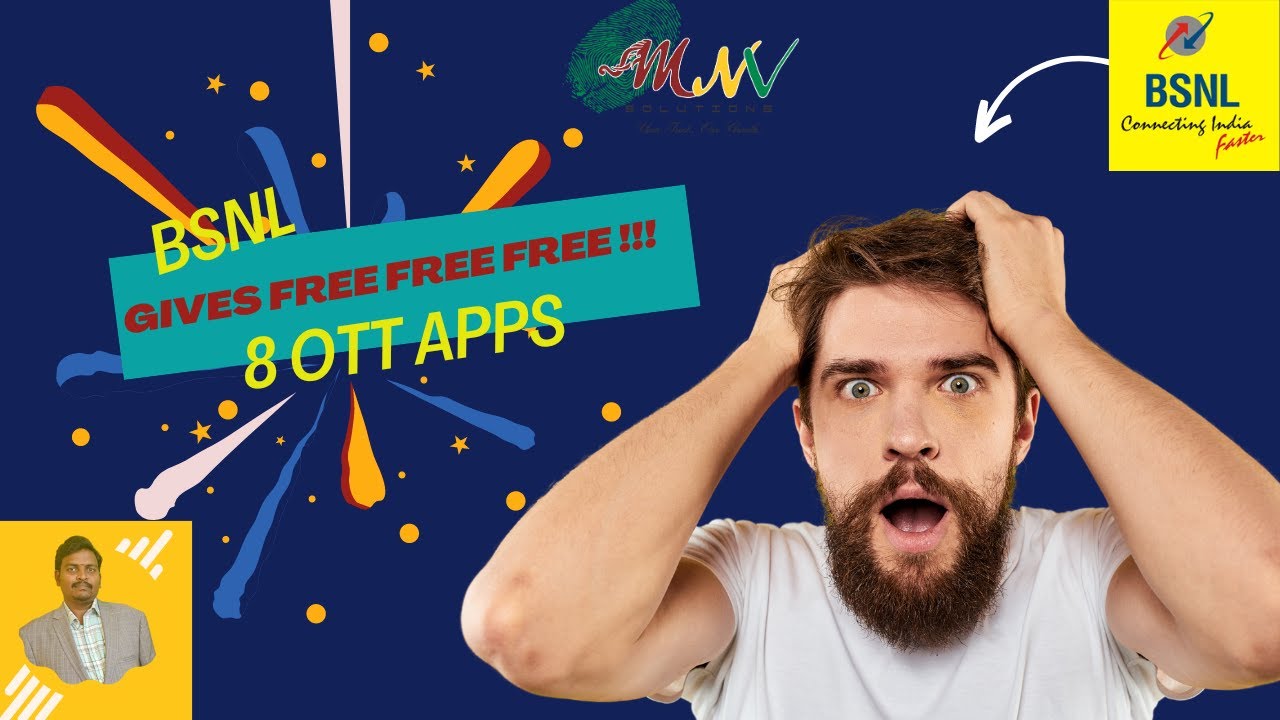 BSNL OTT PLANS | Bharat Fibre Connection With FREE OTT App Subscription ...
