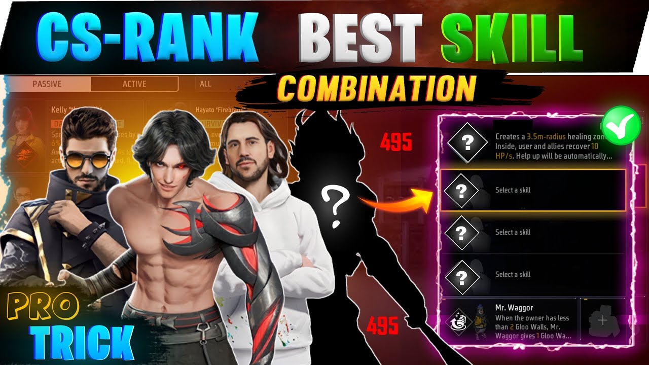 Pro character skill combination for cs rank 🔥|| 200% [movement speed ...