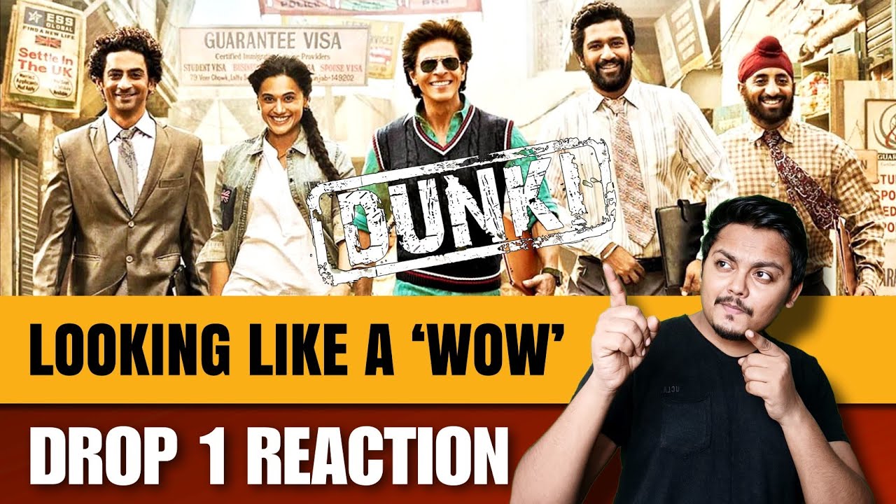 DUNKI TEASER DROP 1 REVIEW | SHAH RUKH KHAN | TAAPSEE, VICKY - YouTube