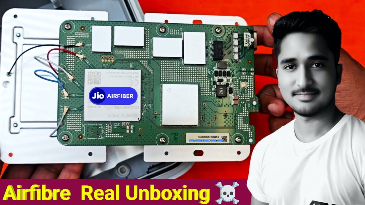 Jio Airfiber outdoor box Real Unboxing ☠️💀 @SanjuPathshala - YouTube