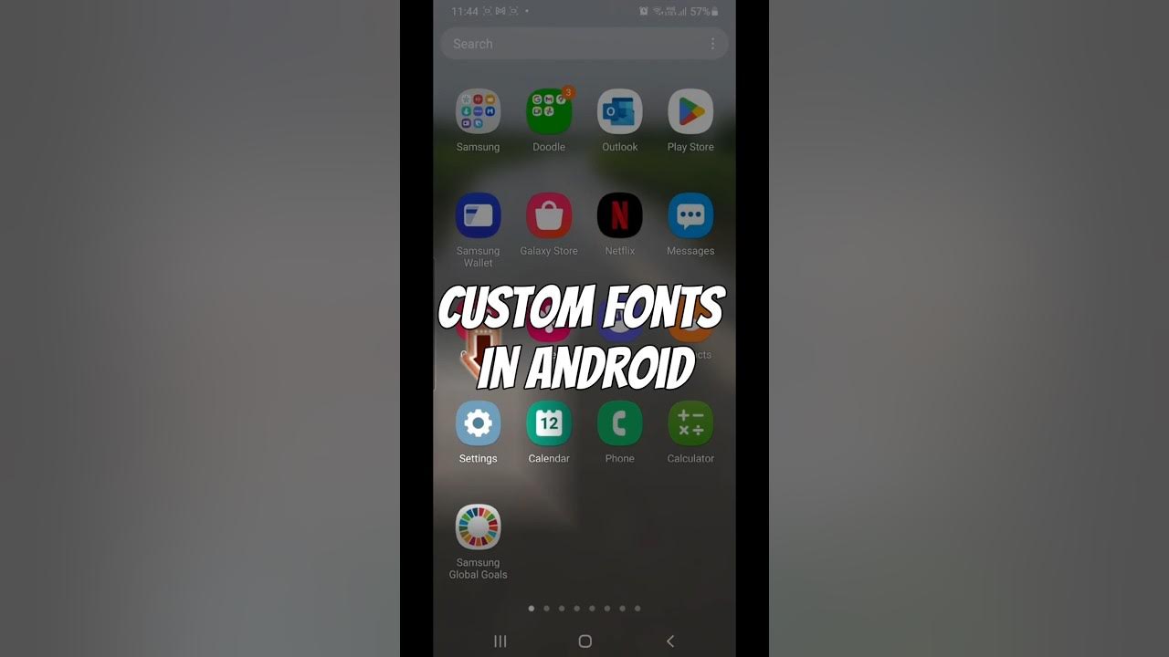 How to apply custom Fonts in android #android #fontstyle #font #samsung - YouTube