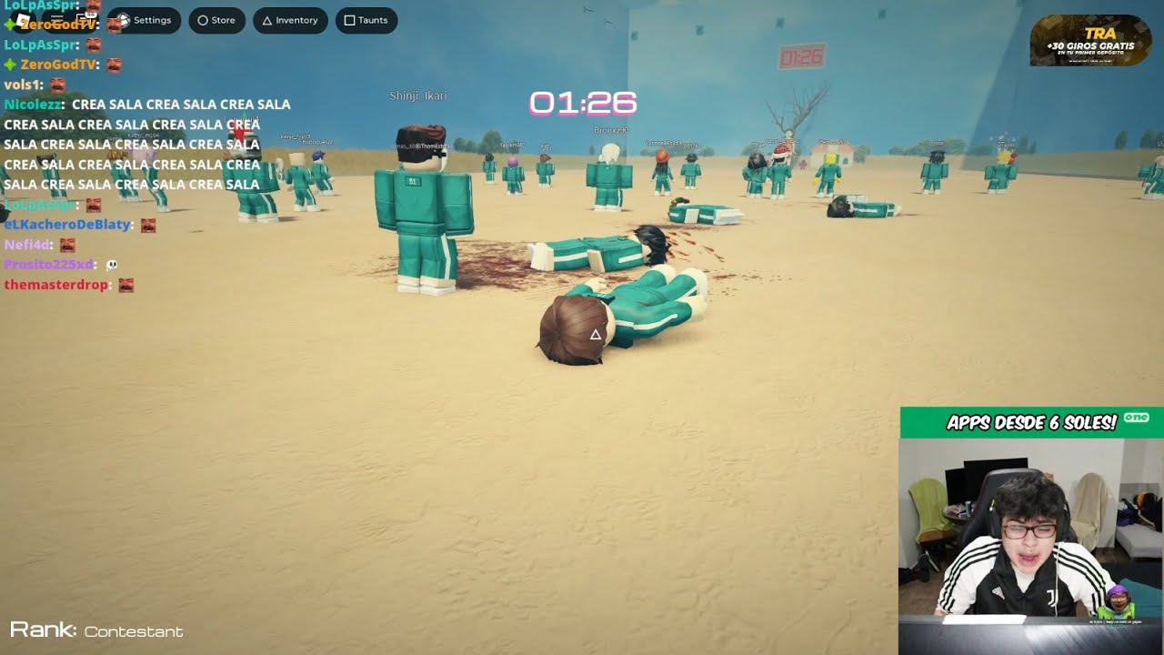 El juego del CALAMAR Squid Game en ROBLOX | Sacha Live 07-01-2025 - YouTube