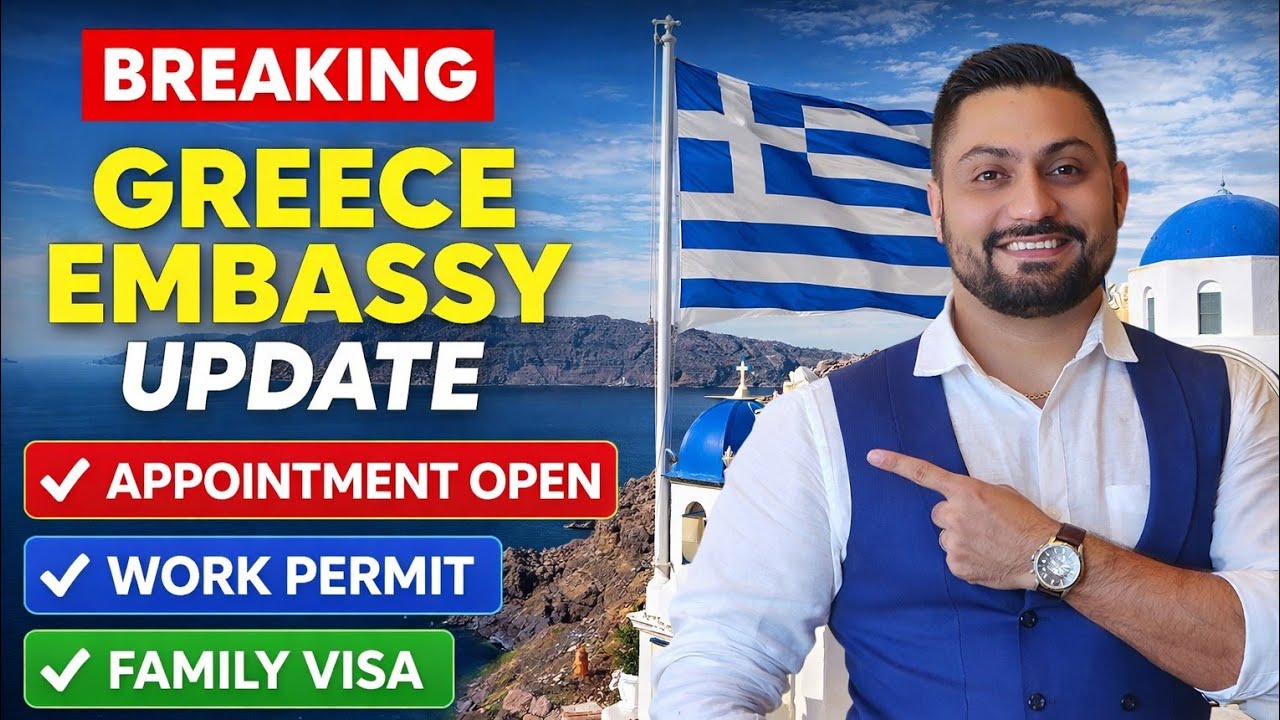 Greece Embassy Big Update 🇬🇷 | Work Permit Start? Appointment Open ...