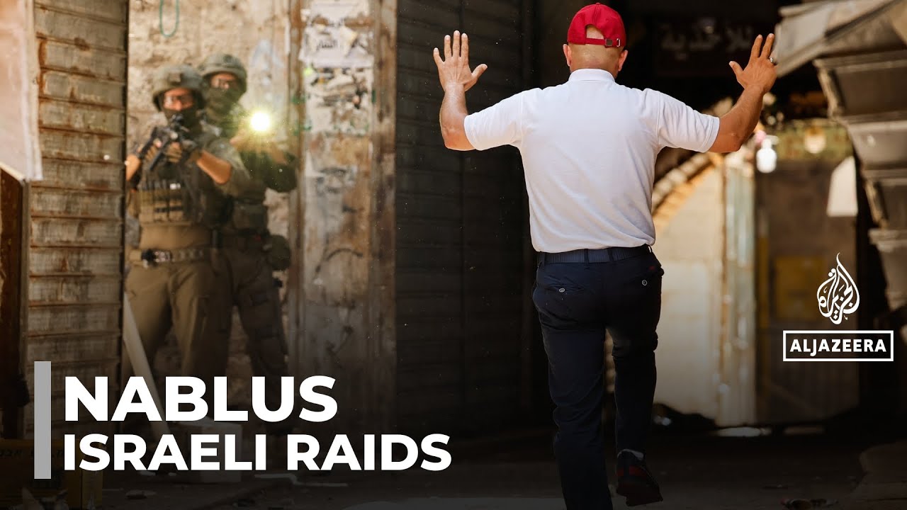 Israel's military raids Nablus: More than 50 Palestinians injured, several arrested - YouTube