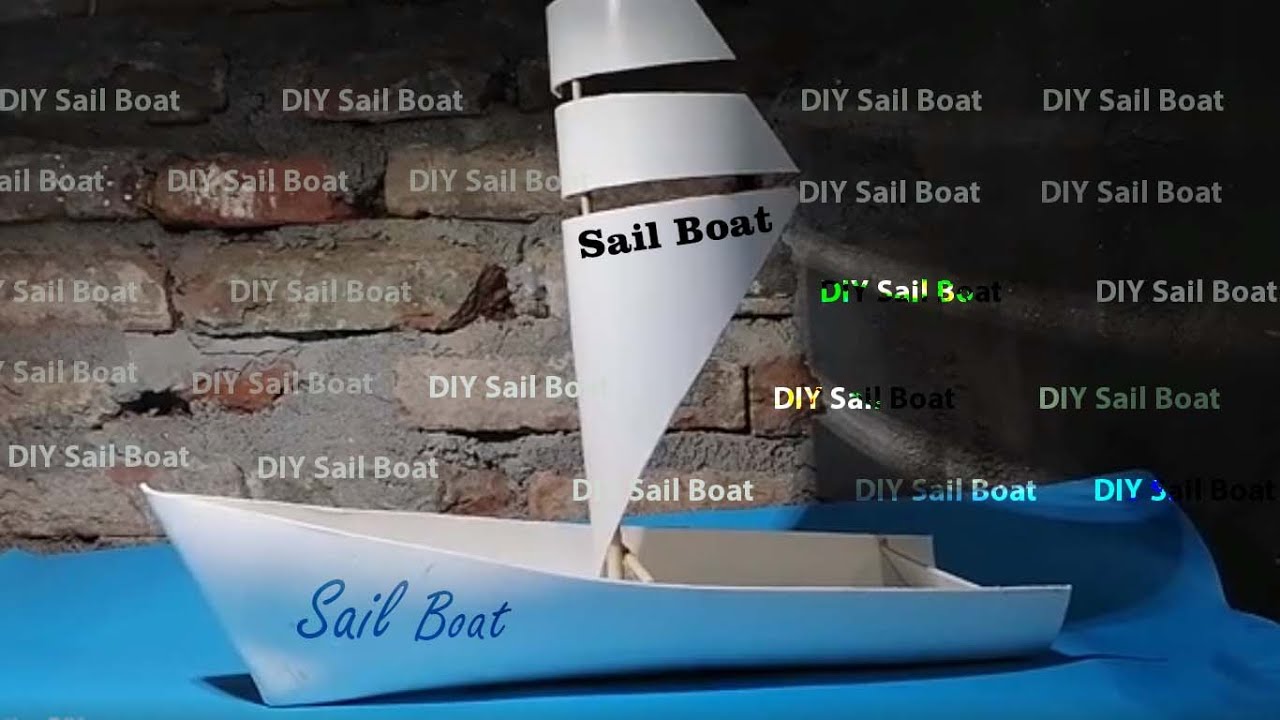 Idea Sail Boat Model From PVC Pipe Make Decoration Piece Easy DIY - YouTube