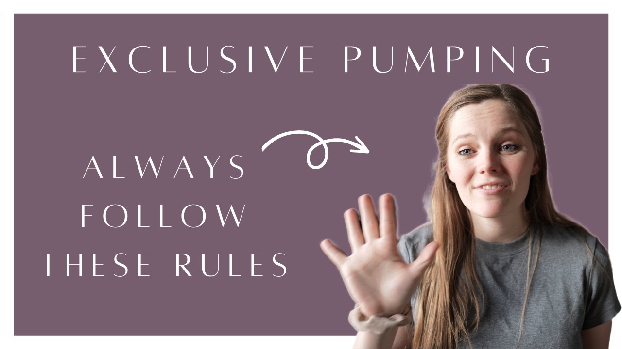 The 5 Golden Rules of EXCLUSIVE PUMPING | what you need to know before you start pumping - YouTube
