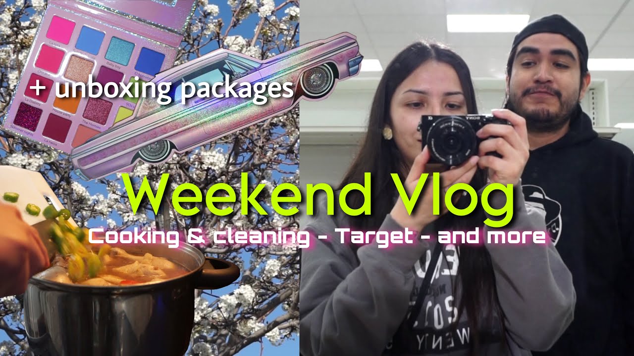 WEEKEND VLOG: Cooking & cleaning, Target run, Unboxing packages + more ...