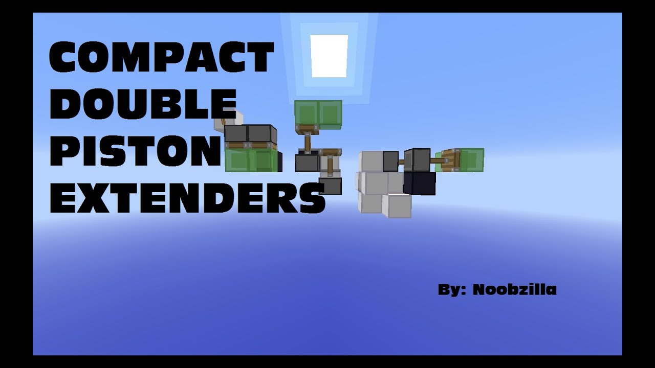 Slime Block Double Piston Extenders! - YouTube