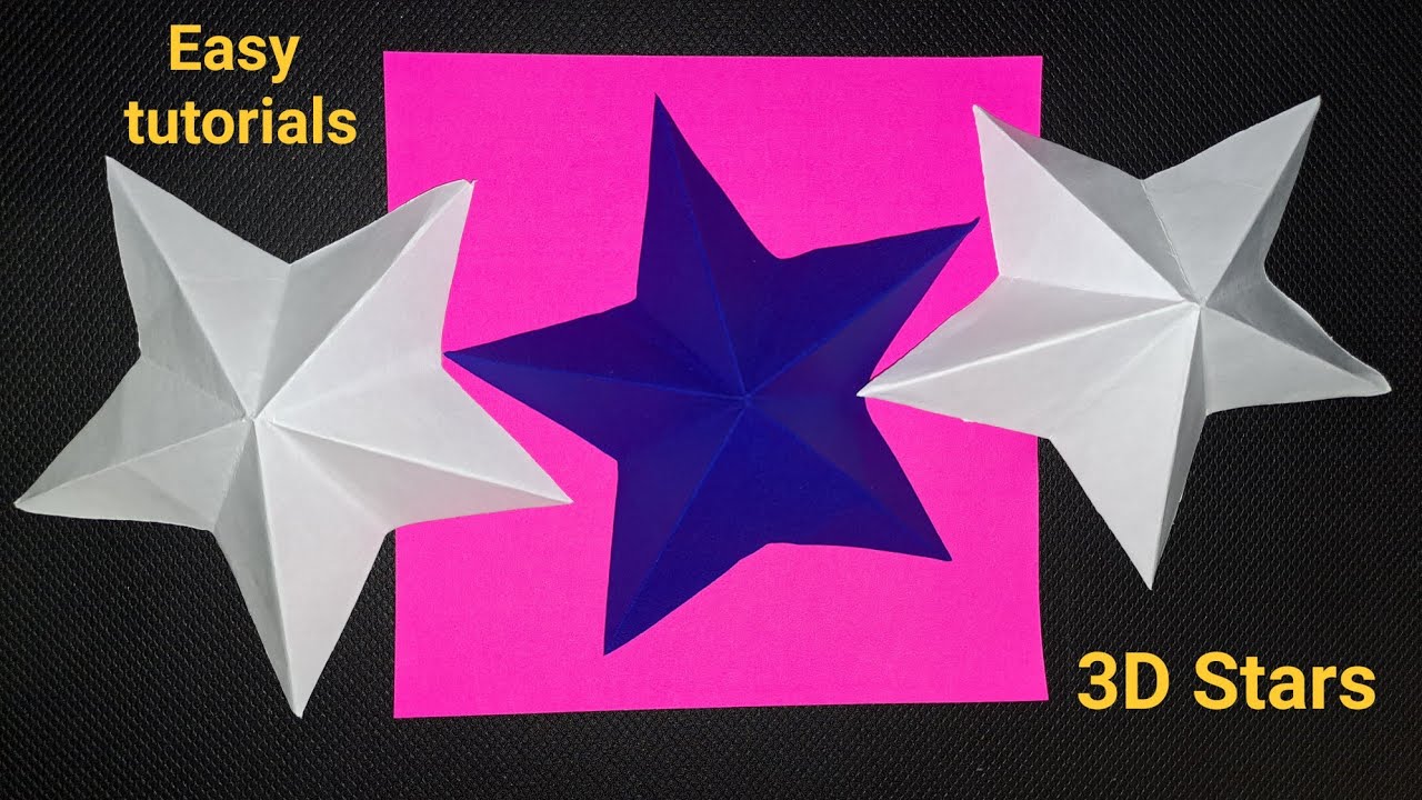 3D Star origami | Easy tutorials - YouTube