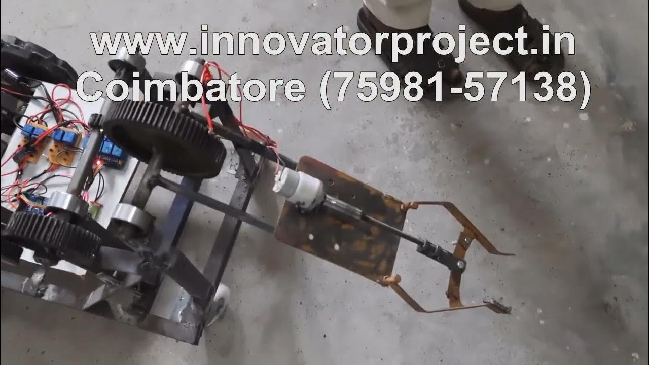 remote controlled RF based motorized pick & place moving robot ...