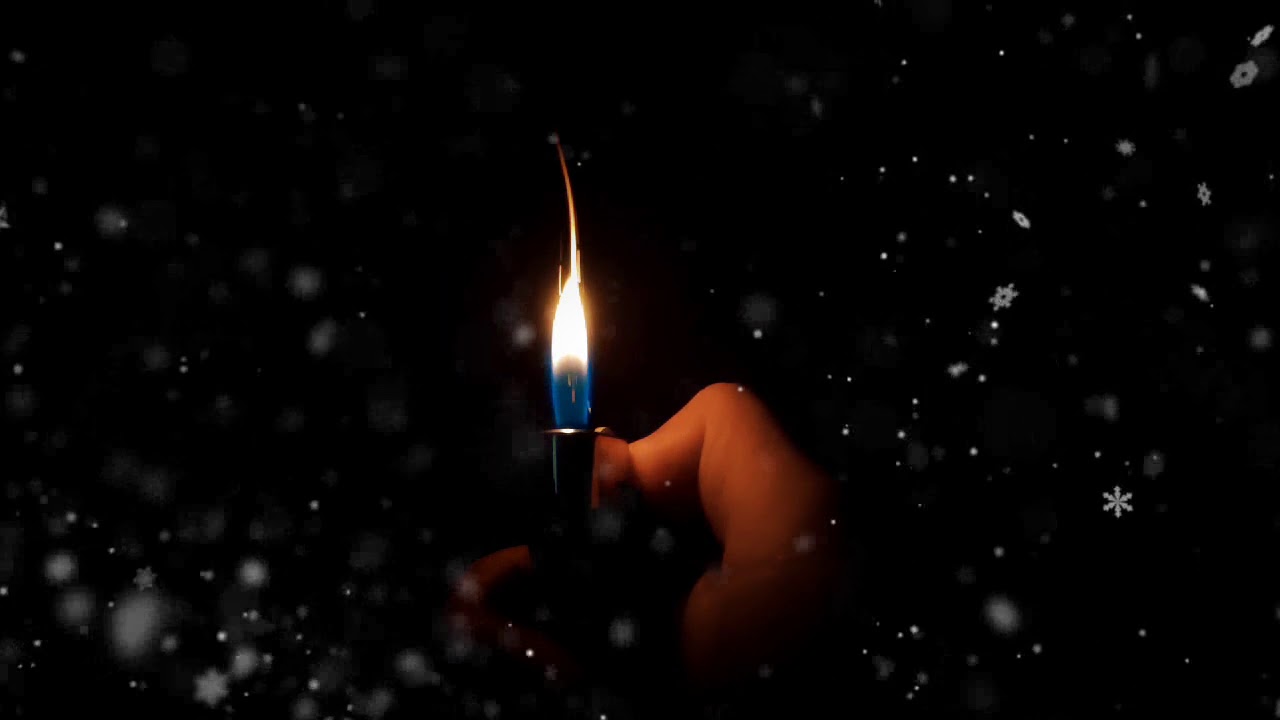Lighter slow motion. With snow effect. - YouTube