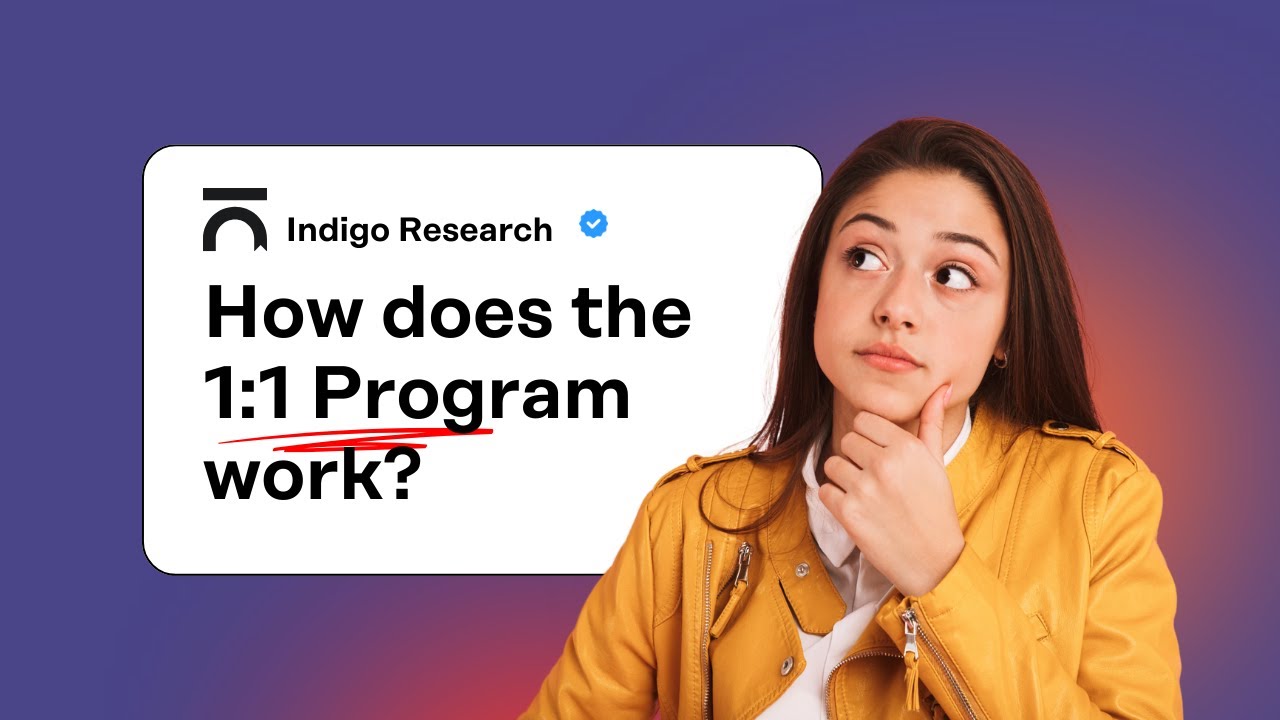 How does Indigo 1:1 Research Program Work? - YouTube