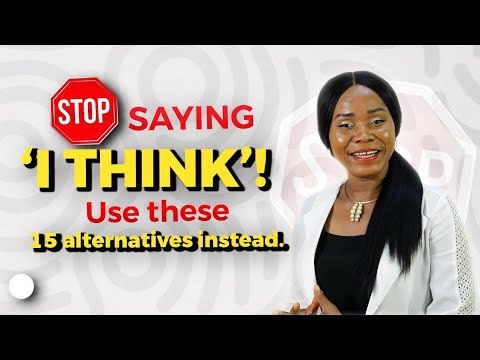 15 Alternatives to 'I THINK' in English Language. - YouTube