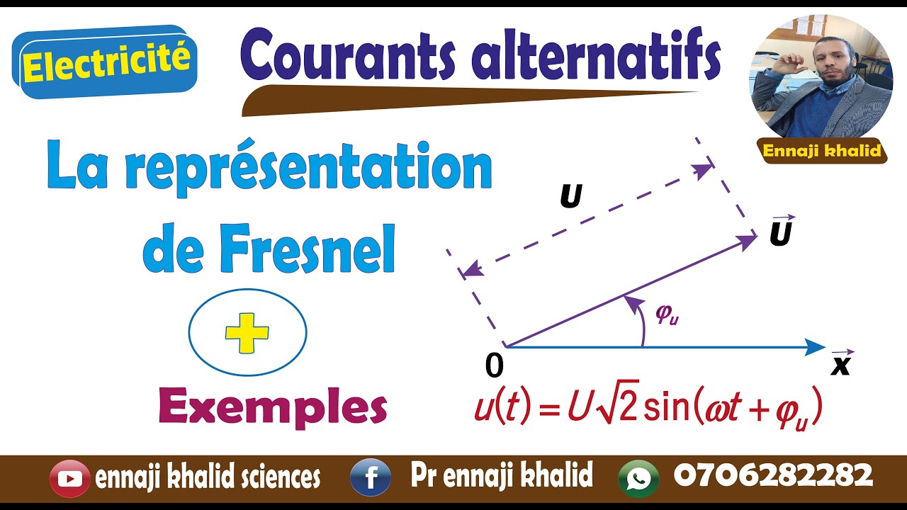 Représentation de Fresnel cours et exercices - YouTube