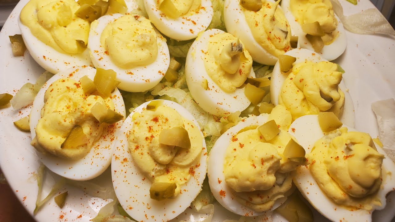 Easy Deviled Eggs Recipe and Hack - YouTube