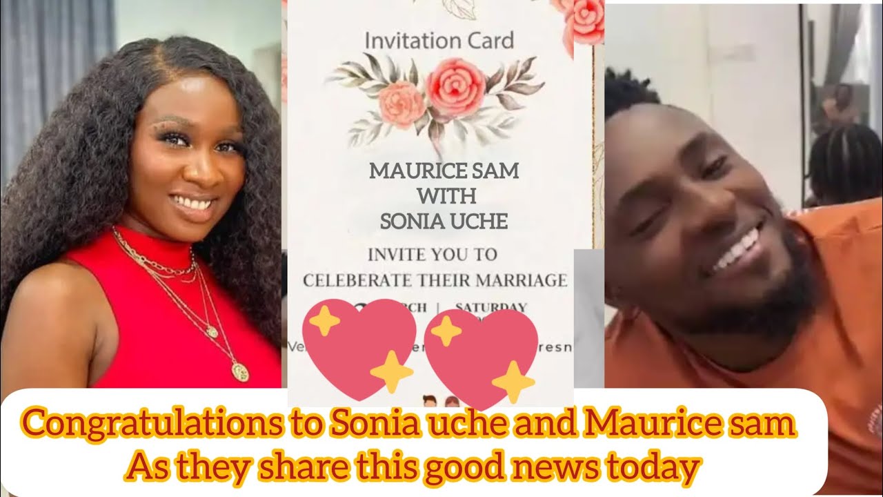 💍It's OFFICIALLY .Maurice sam and Sonia uche wedding invitation card ...