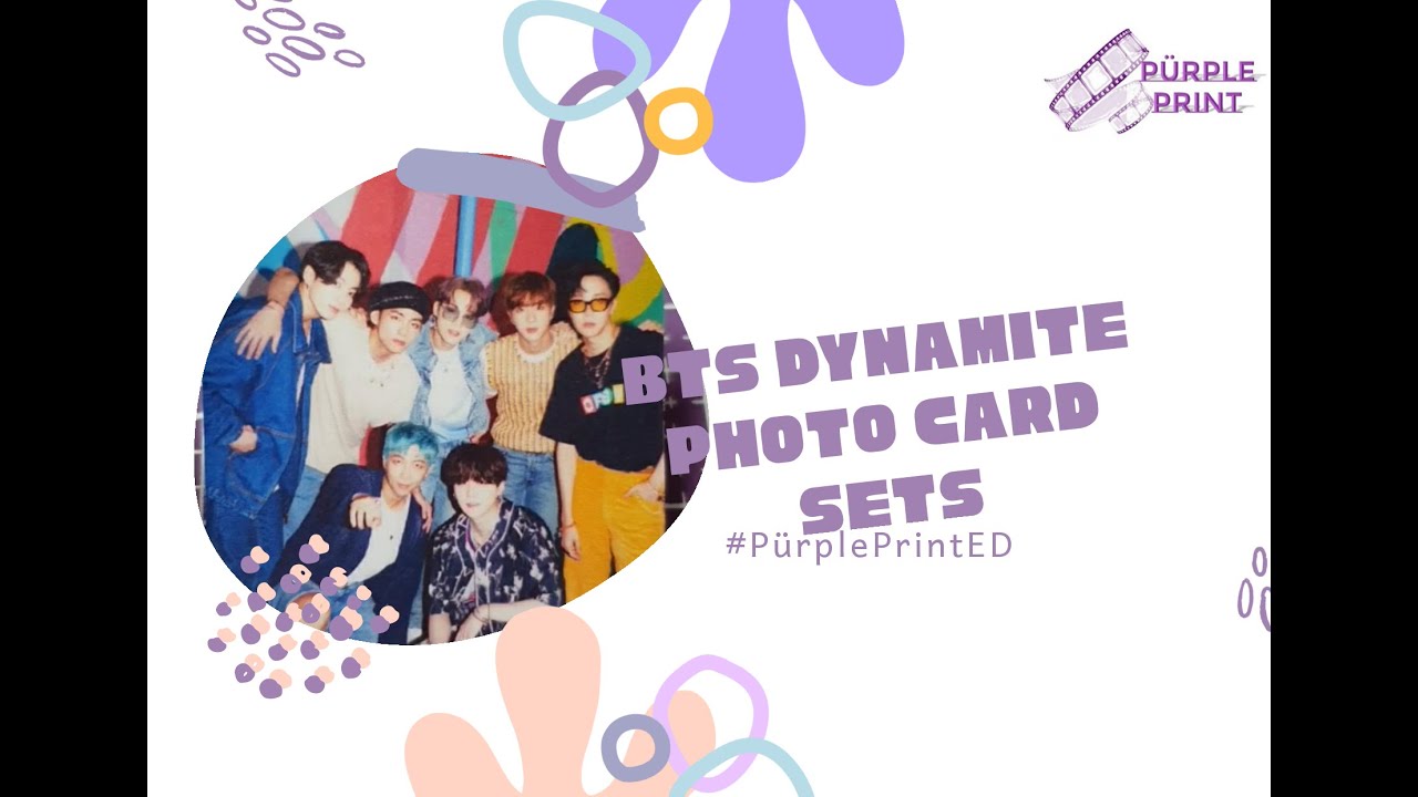 BTS Dynamite Photo Card Sets (7 Versions!) - PürplePrintED 32 - YouTube