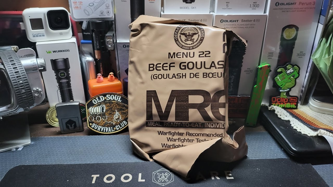 U.S MRE # 22 BEEF GOULASH REVIEW - YouTube