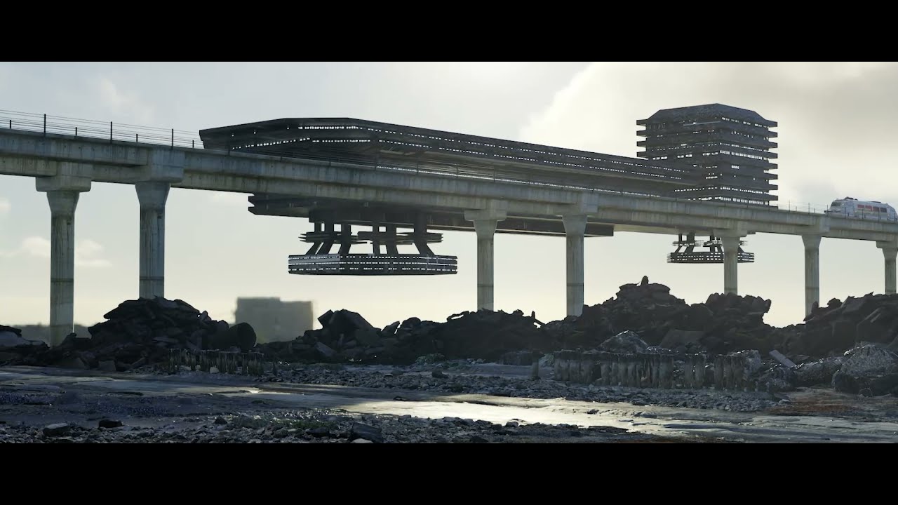BLENDER 3D - Train and Aircraft Flyby (Ian Hubert Style) (Breakdown ...
