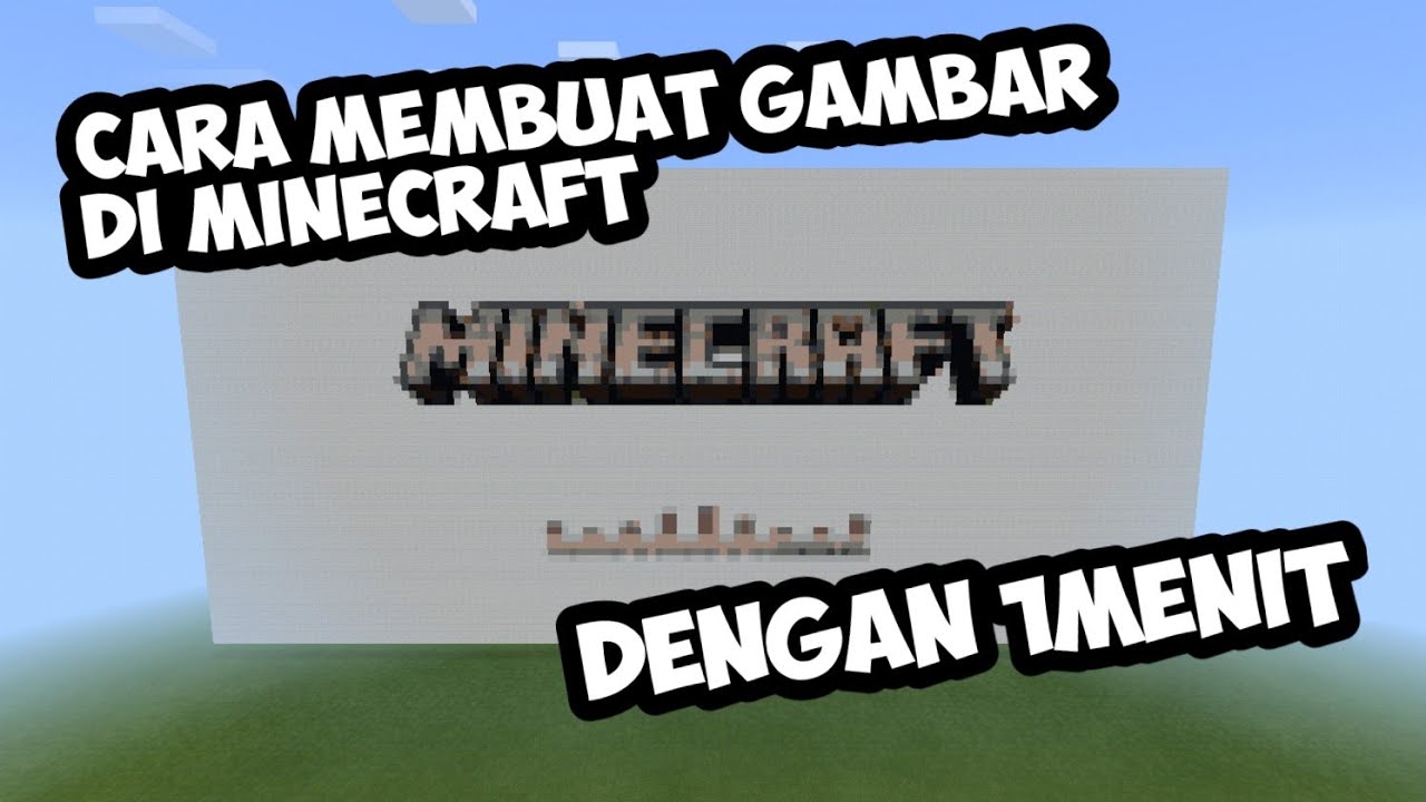 Cara Membuat Gambar Muka di minecraft || dengan 1Menit - YouTube