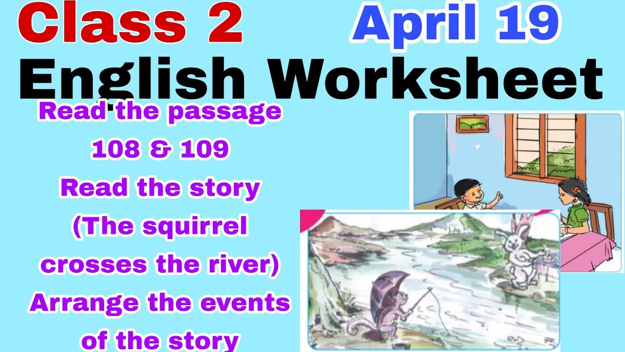 Class 2 English Worksheet Apr 19 2 Nd Std English Worksheet 19 4 21 Class 2 English Worksheet Apr 19 2 Nd Std English Worksheet 19 4 21