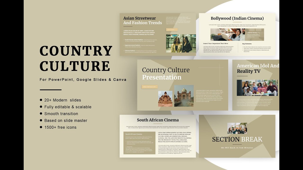 Free Country Culture Presentation Template - YouTube