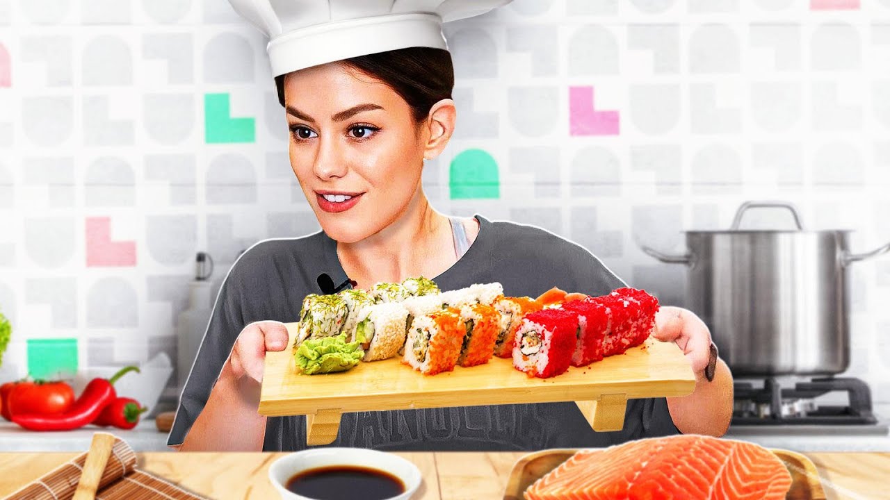 FIRST TIME MAKING SUSHI !!! | Lululuvely - YouTube