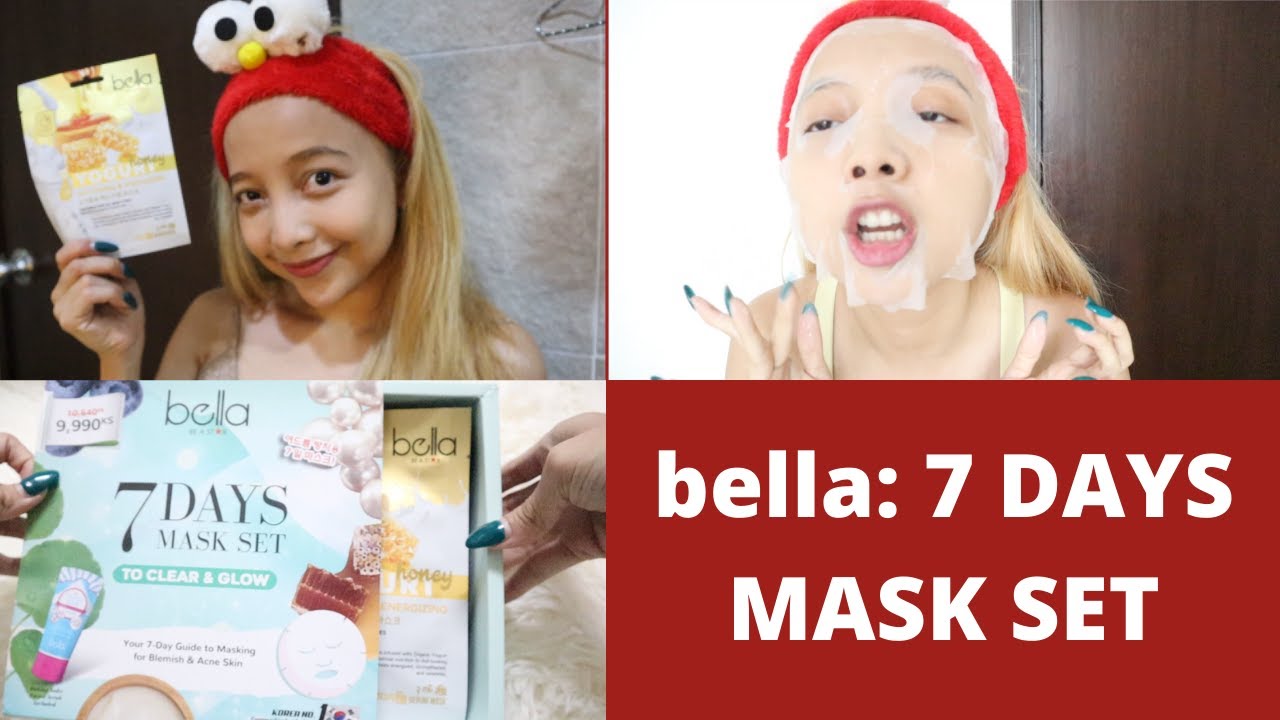 bella: 7 DAYS MASK SET BOX REVIEW - YouTube