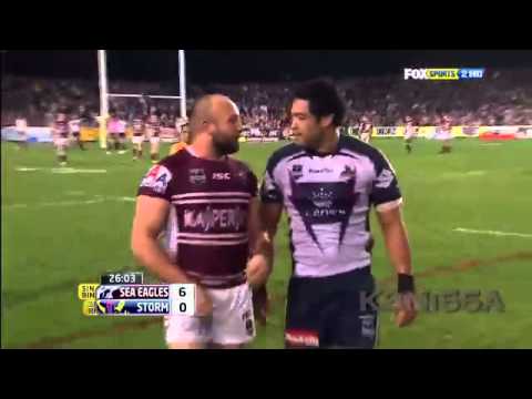 Manly Sea Eagles vs Melbourne Storm Fight 2011 Blair vs Stewart