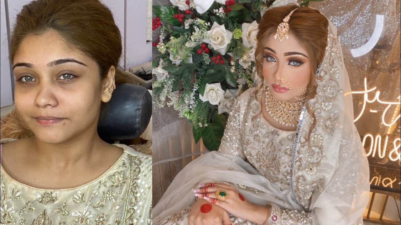 Soft nikkah bridal makeup step by step#najiashakeel #fashion #makeup # ...