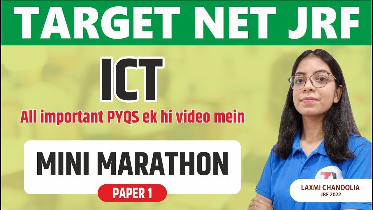 ICT II All important PYQ || TARGET NET JRF 2023 II PAPER 1 || BY LAXMI MAM - YouTube