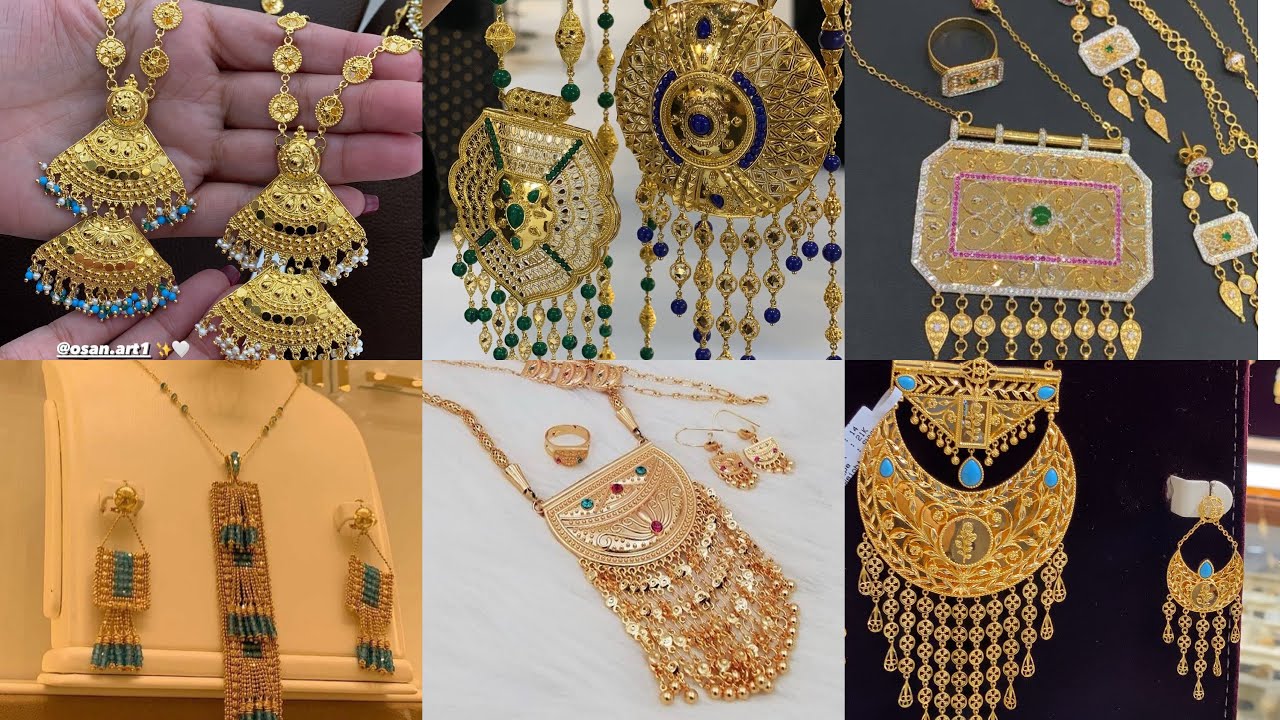 Beautiful Gold necklace Chain Set Design | latest Gold Chain set ...